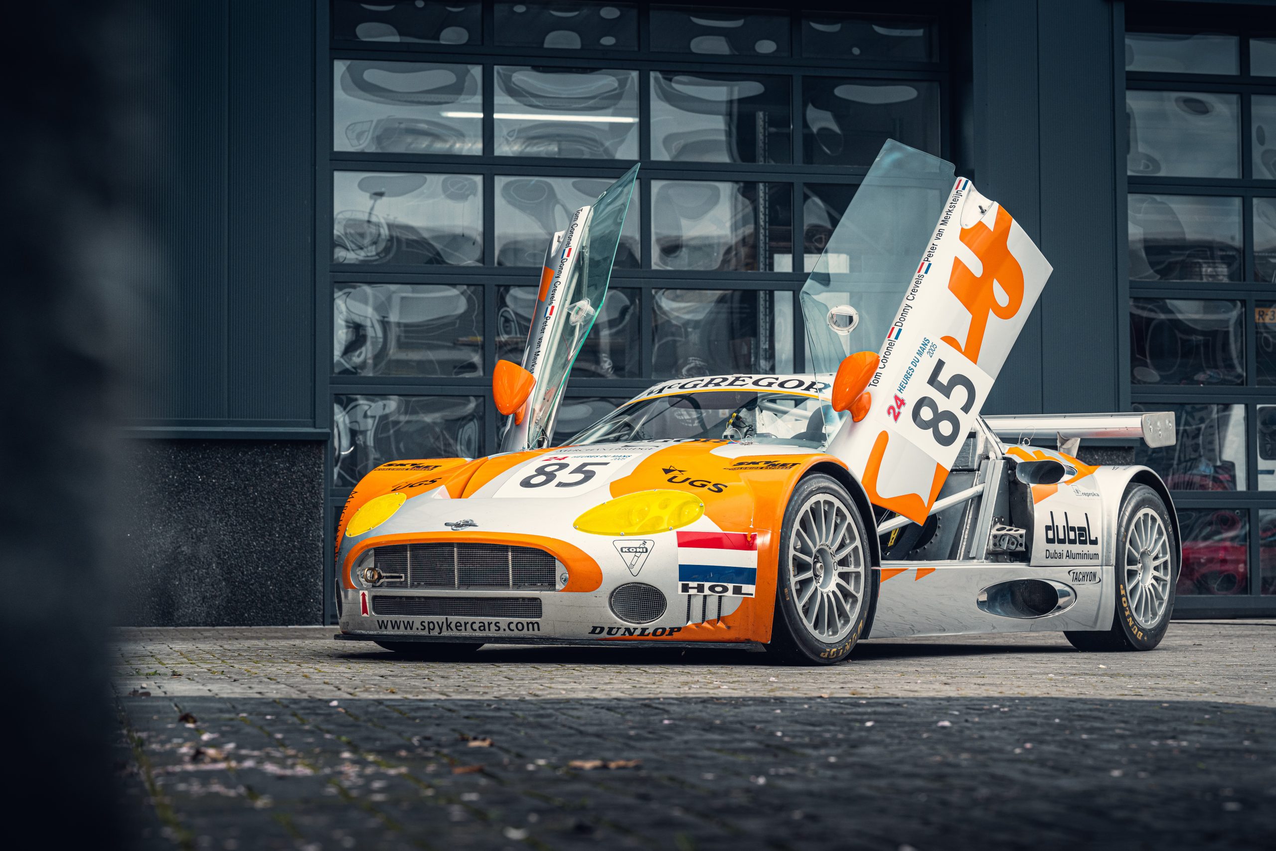 Tachyon Motorsport - The Spyker C8 GT2-R is up for grabs.